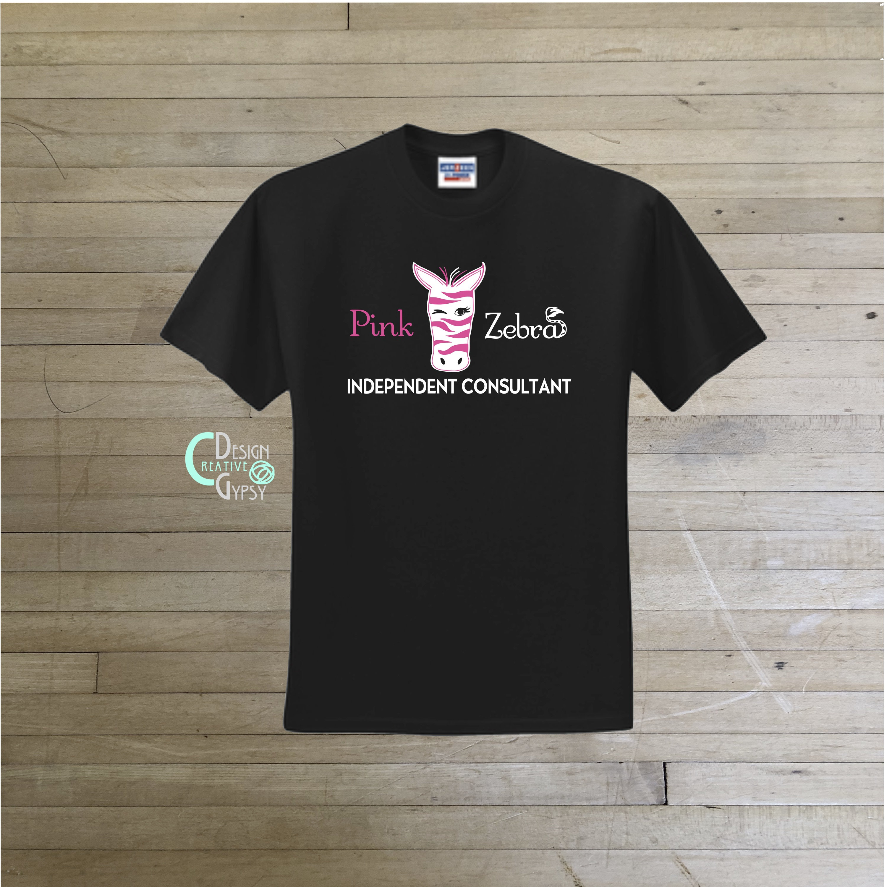 Pink Zebra Independent Consultant Full Size Logo T-shirt - Etsy