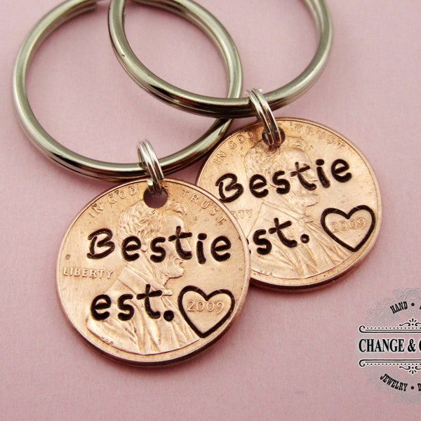 Best Friend Keychain - Etsy