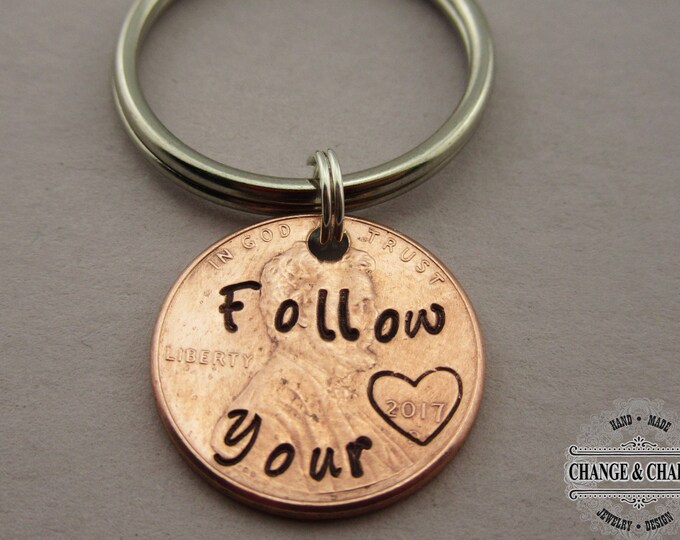 1 Year and Counting Penny Keychain Custom Penny Keychain 1 - Etsy