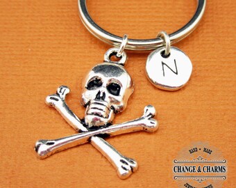 Skull keychain | Etsy