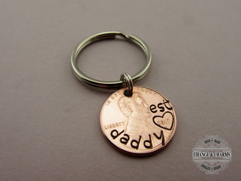 Custom Daddy Penny Keychain Daddy Keychain Dad Keychain - Etsy