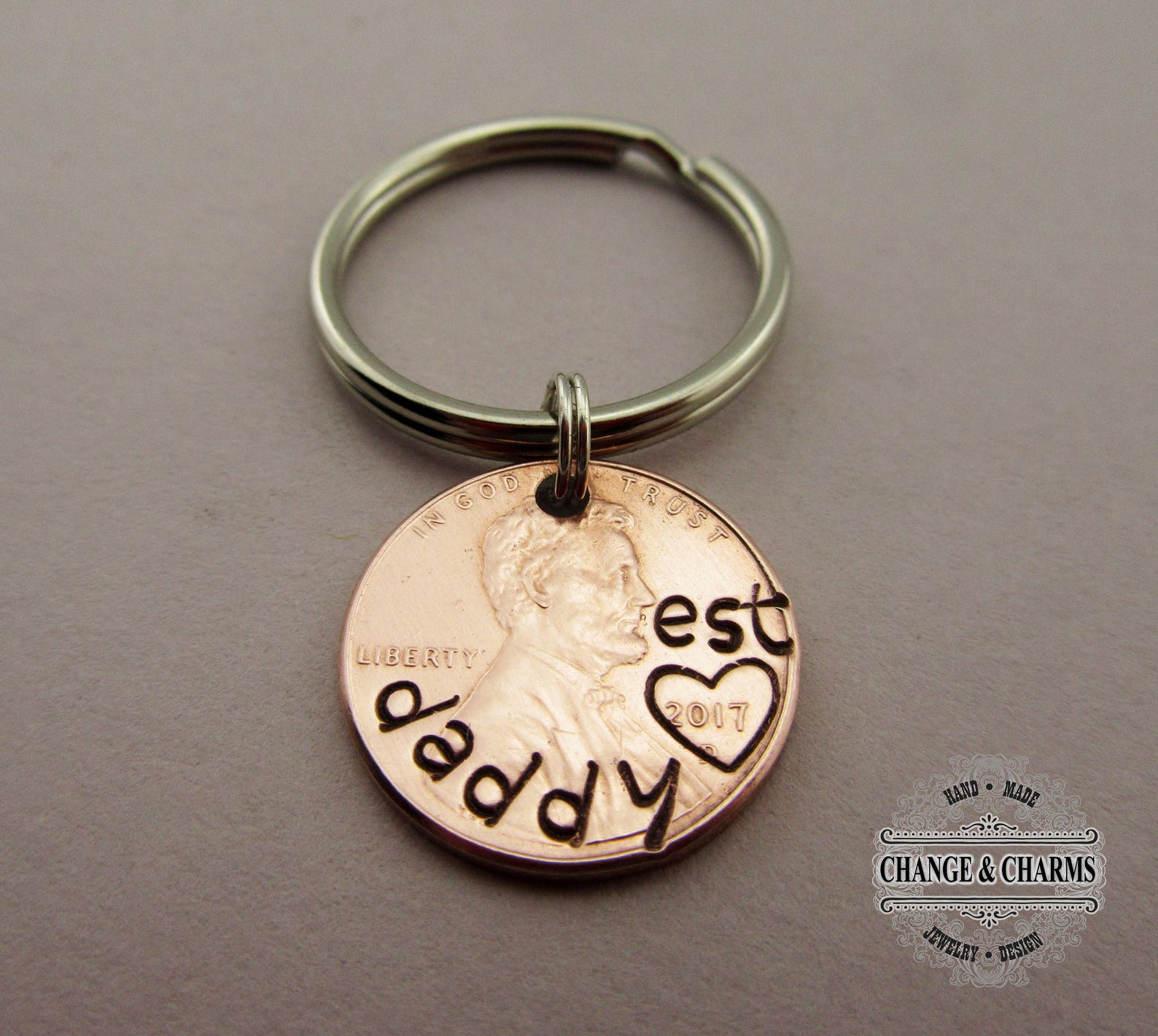 Custom Daddy Penny Keychain Daddy Keychain Dad Keychain | Etsy