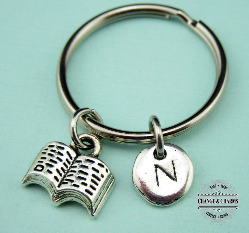Book Keychain Book Charm Book Reading Gift for Friend - Etsy