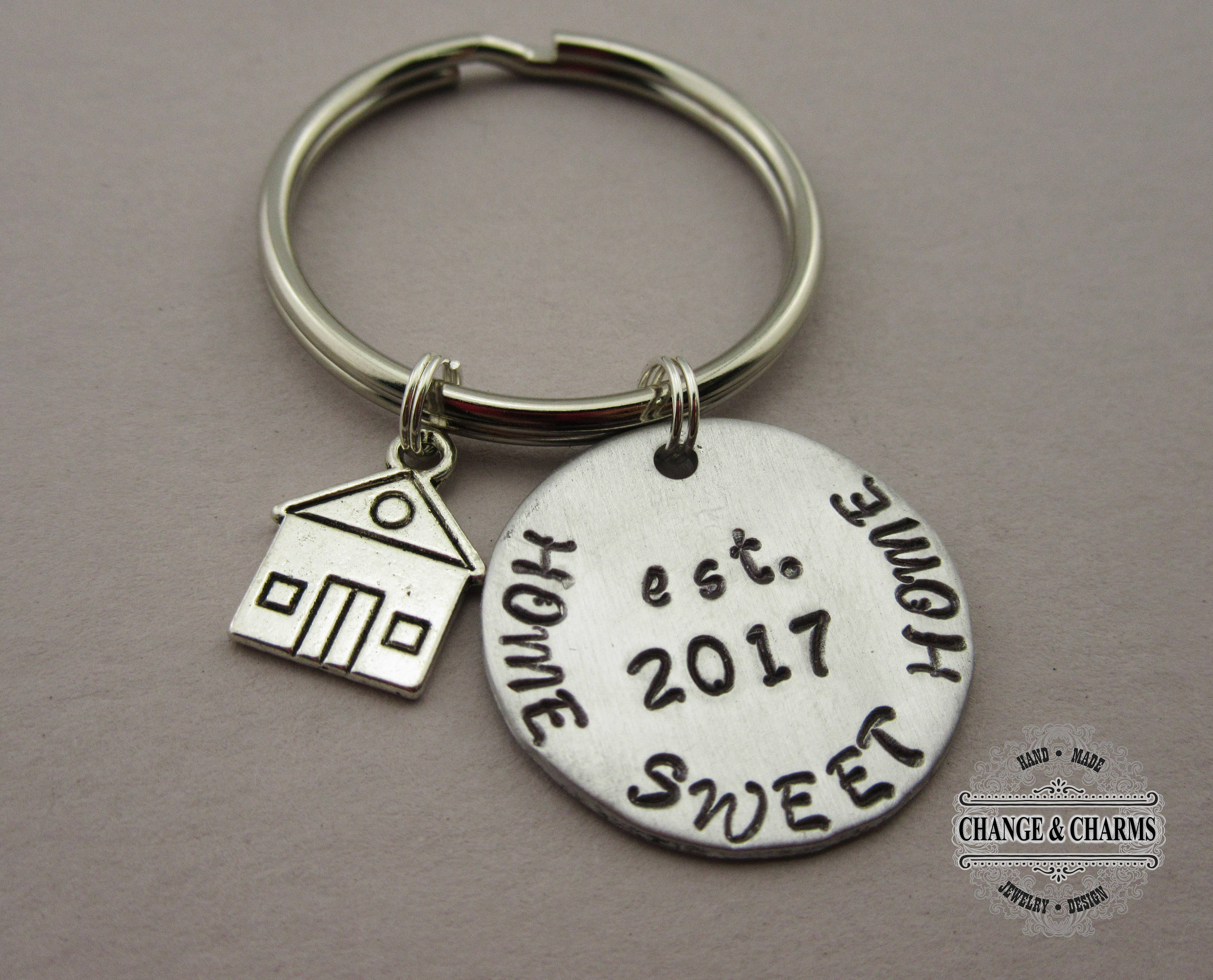 Custom Home Sweet Home Keychain New House Gift New Homeowner - Etsy UK