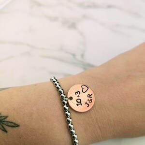 Custom Penny Necklace, Custom Penny Bracelet, Custom, Copper Gift ...