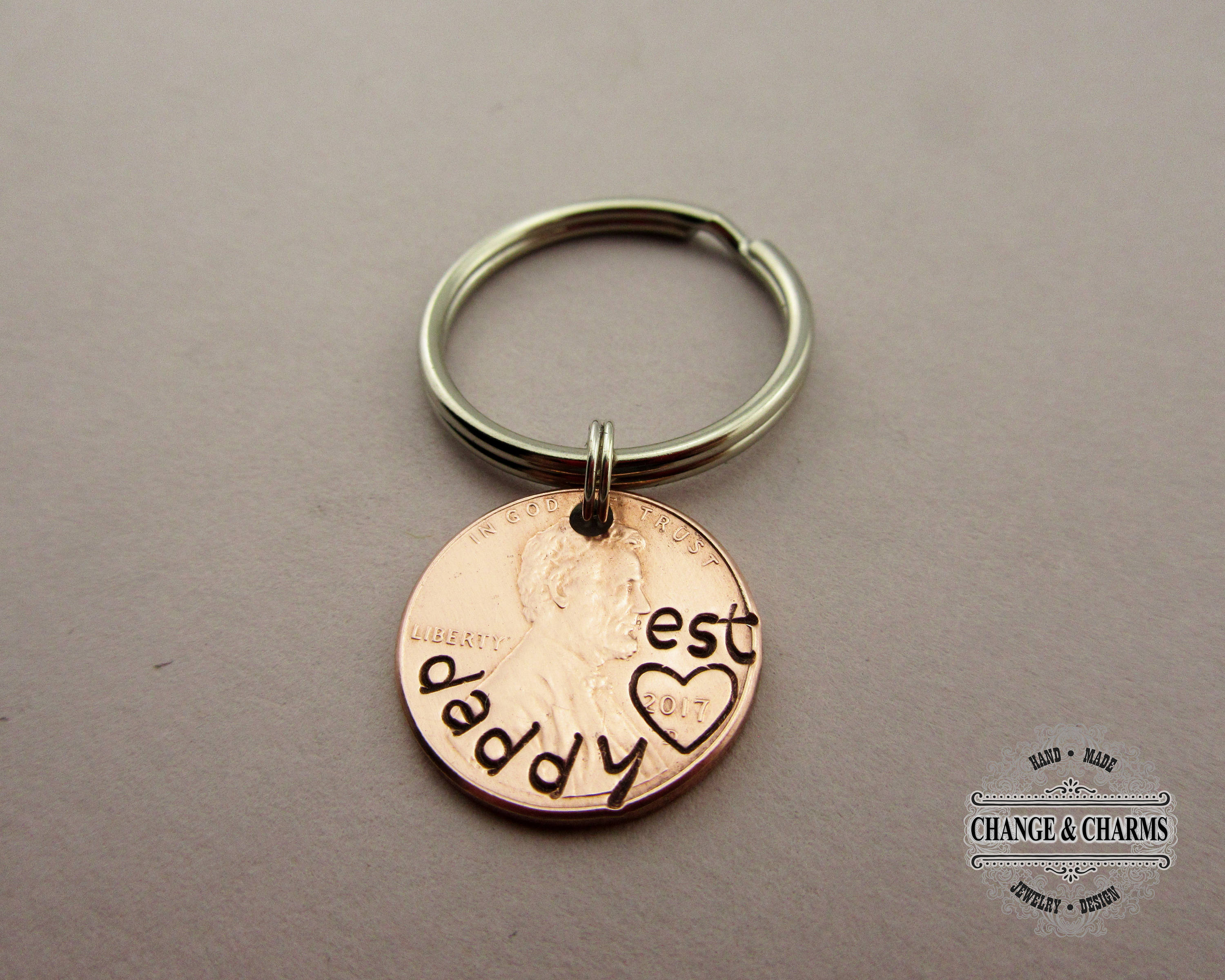 Custom Daddy Penny Keychain Daddy Keychain Dad Keychain | Etsy