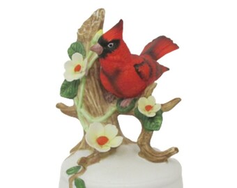 Cardinal Music Box - Etsy