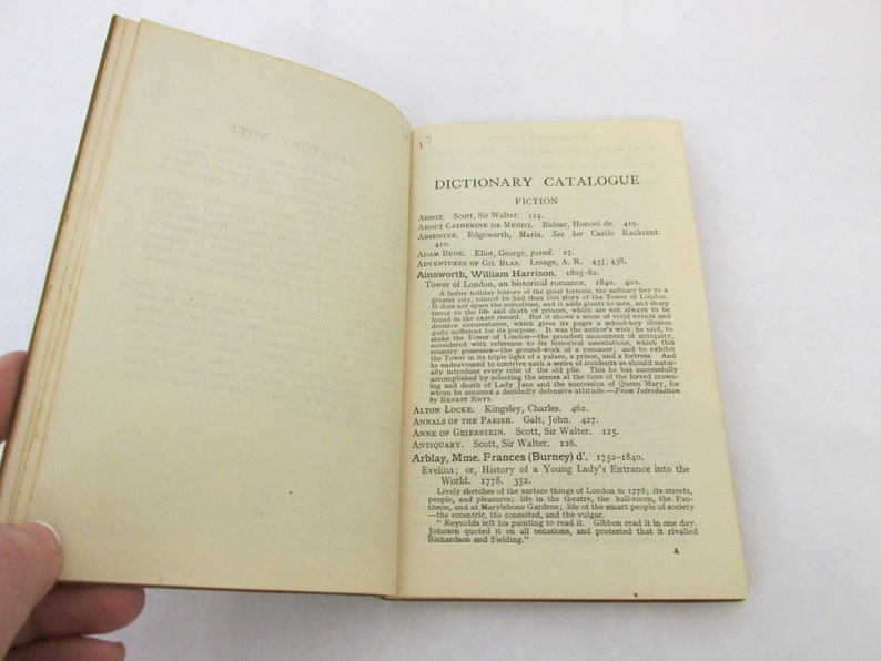 1910 Dictionary Catalogue of the First 505 Volumes of - Etsy