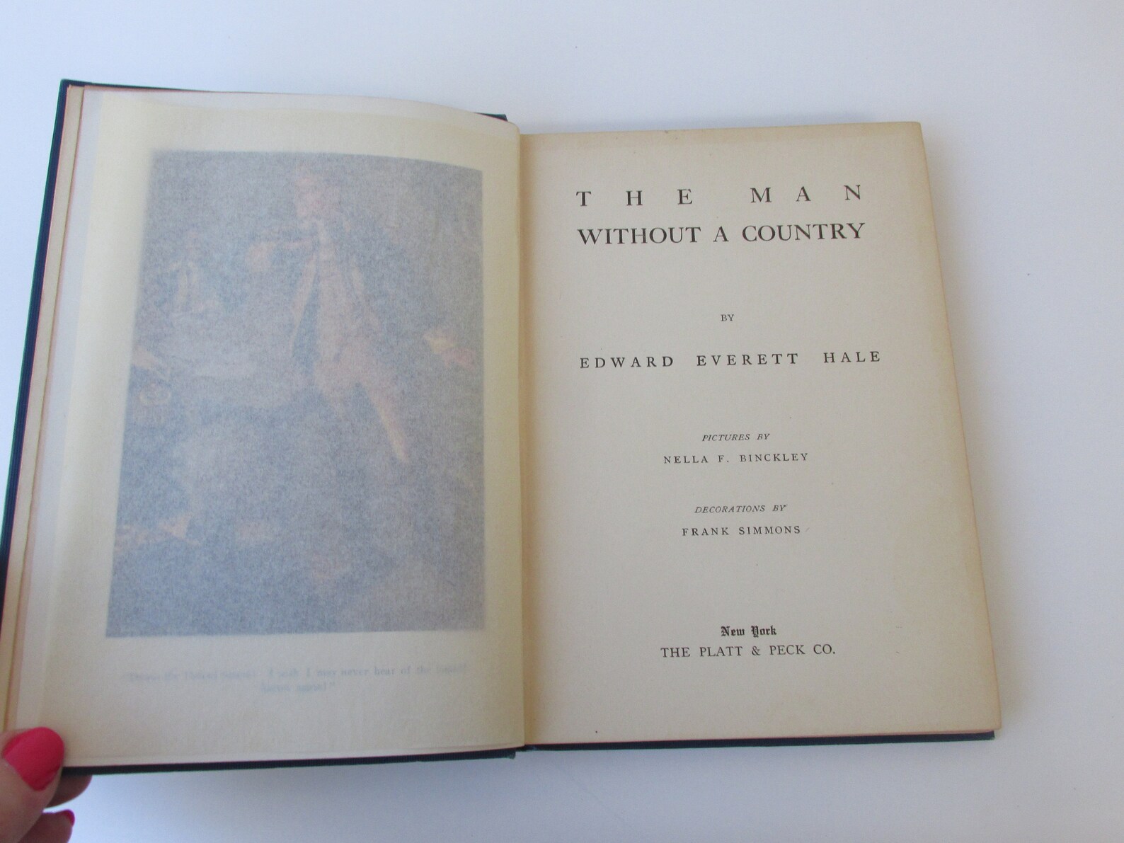1910 the Man Without A Country by Edward Everett Hale | Etsy
