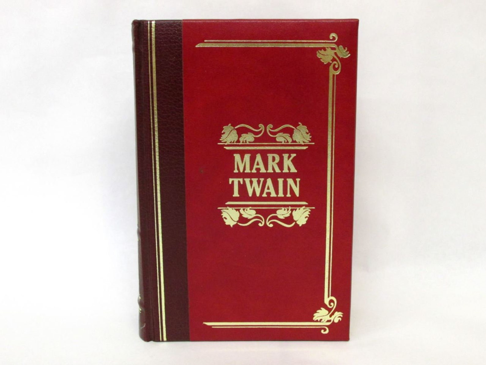 Vintage Mark Twain Collection Red Bonded Leather Hardcover - Etsy
