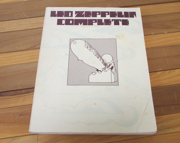 Led Zeppelin Complete Music Song Book 1973 - Etsy