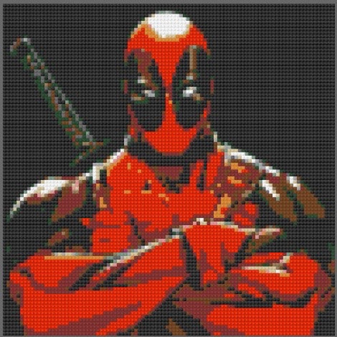 Lego Deadpool Mosaic Marvel - Etsy Canada