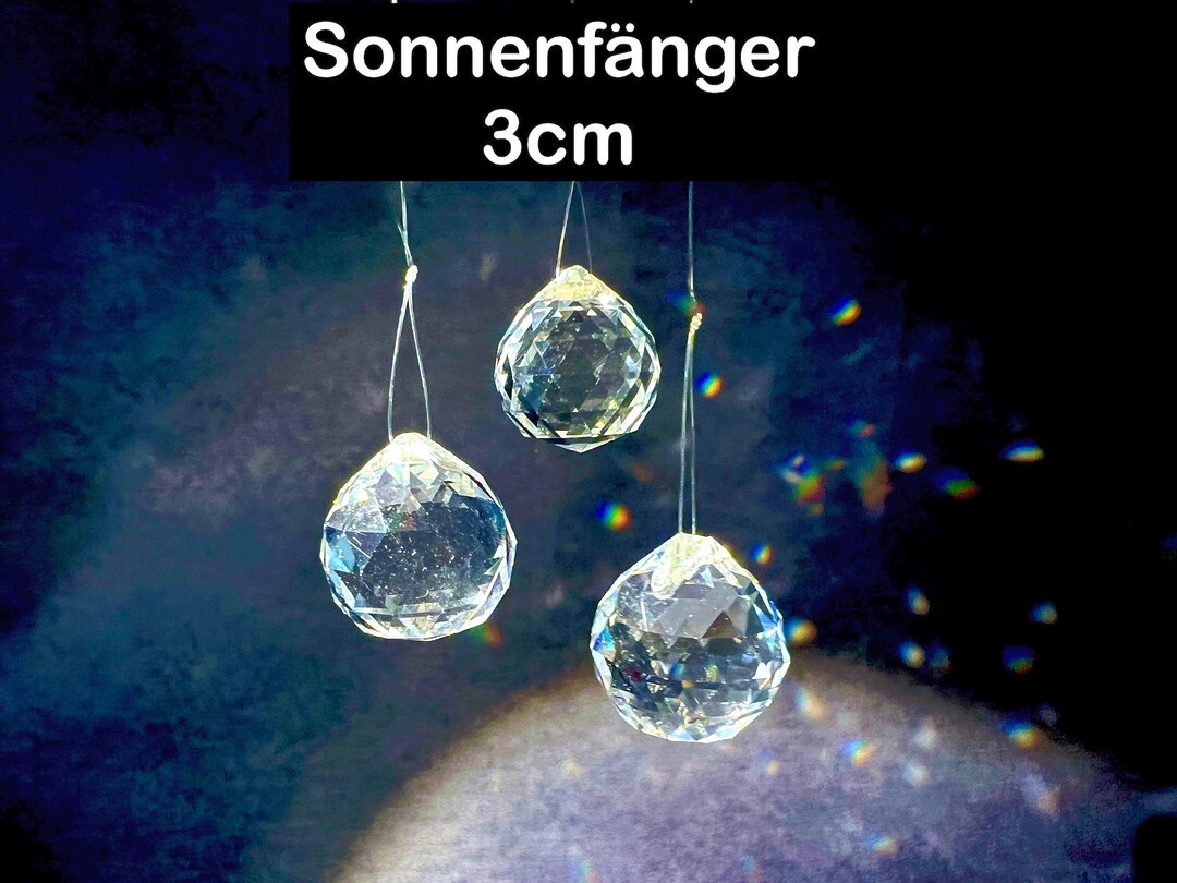 Suncatcher Crystal Ball 30mm Feng Shui Rainbow Maker and Sun Catcher ...