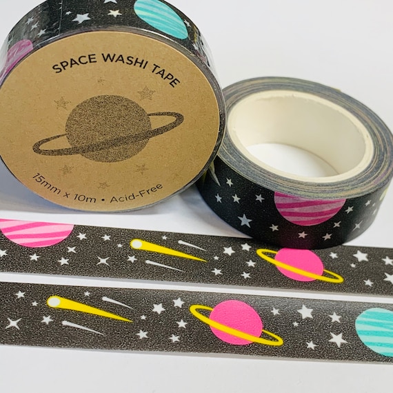 OUTER SPACE GALAXY Far Far Away Washi Tape 1 Roll 15mm X | Etsy