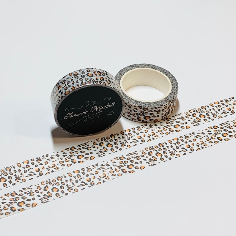 SPOTTED LEOPARD ANIMAL Print Custom Washi Tape 1 Roll 15mm - Etsy