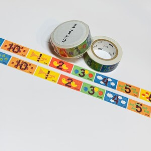 COUNTING ELEMENTARY NUMBERS Mt Washi Tape ~ 1 Roll ~ 15mm X 7m (23 Feet ...