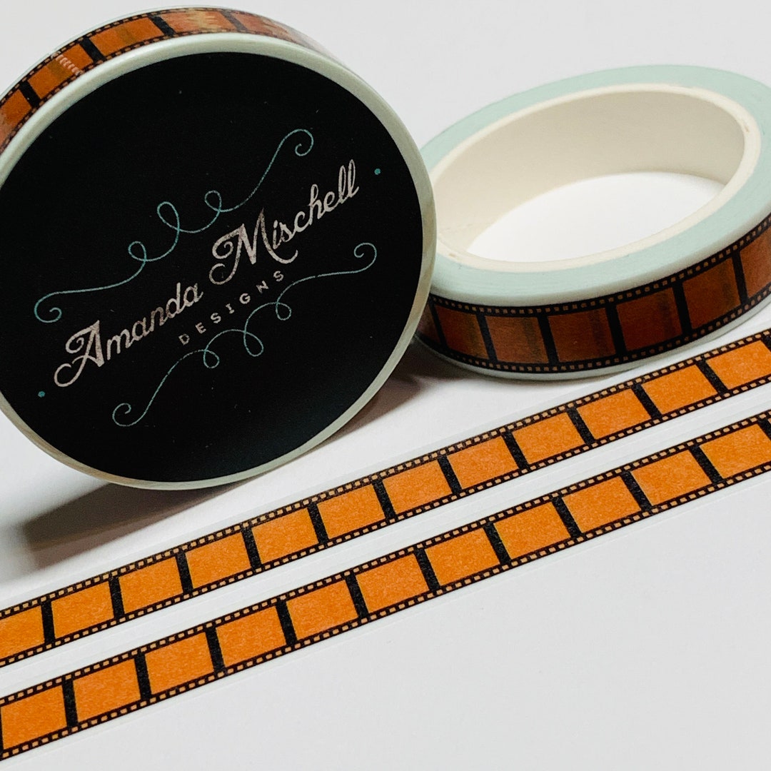 VINTAGE SEPIA FILM Strip Movie Reel Amanda Mischell Washi Tape - 1 Roll ...