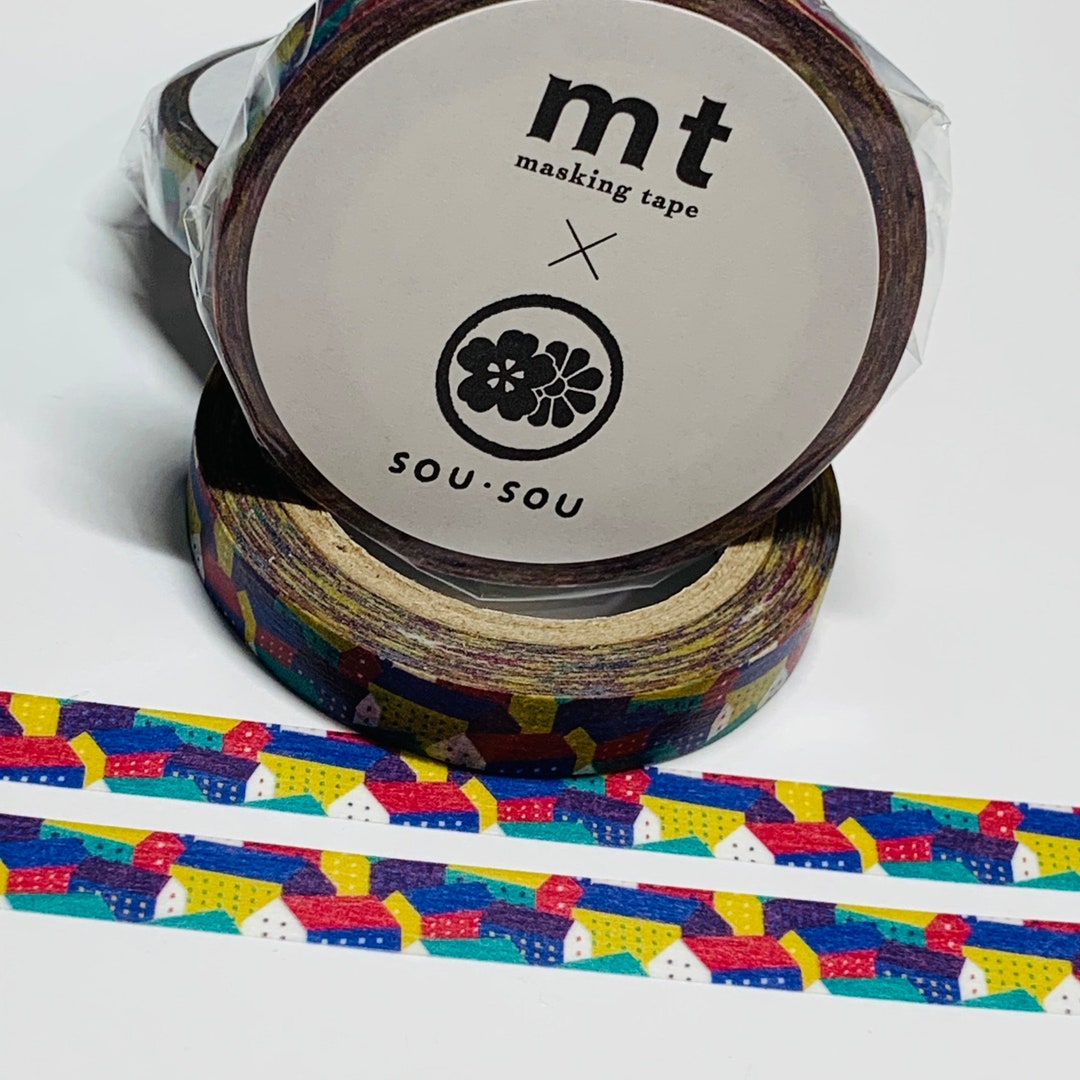 MINI HOUSE COLLAGE by Sou Sou Thin Mt Washi Tape ~ 1 Roll ~ 7mm X 7m (23 Feet) - Etsy