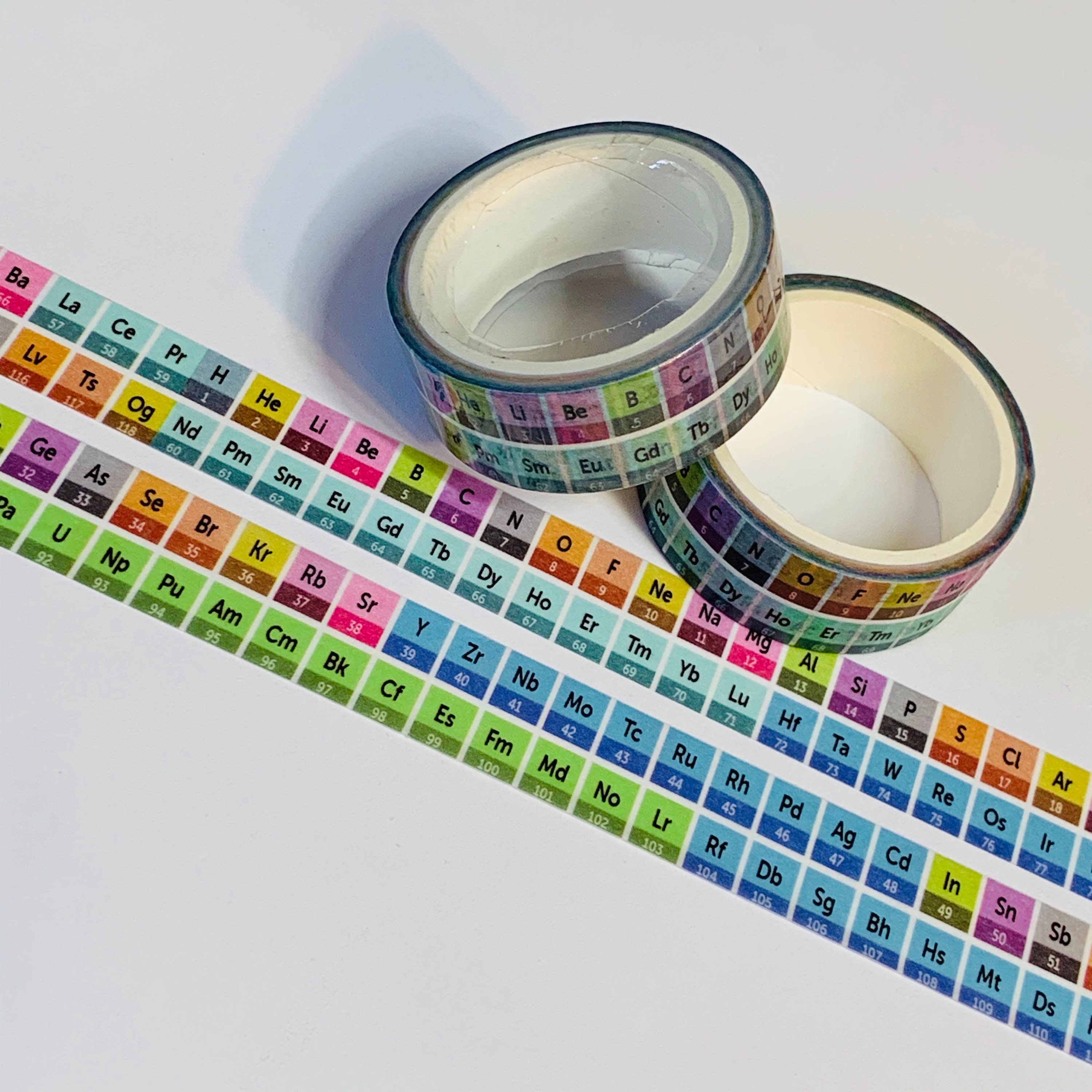 PERIODIC TABLE SCIENTIFIC Washi Tape 1 Roll 15mm X 5m 16 - Etsy