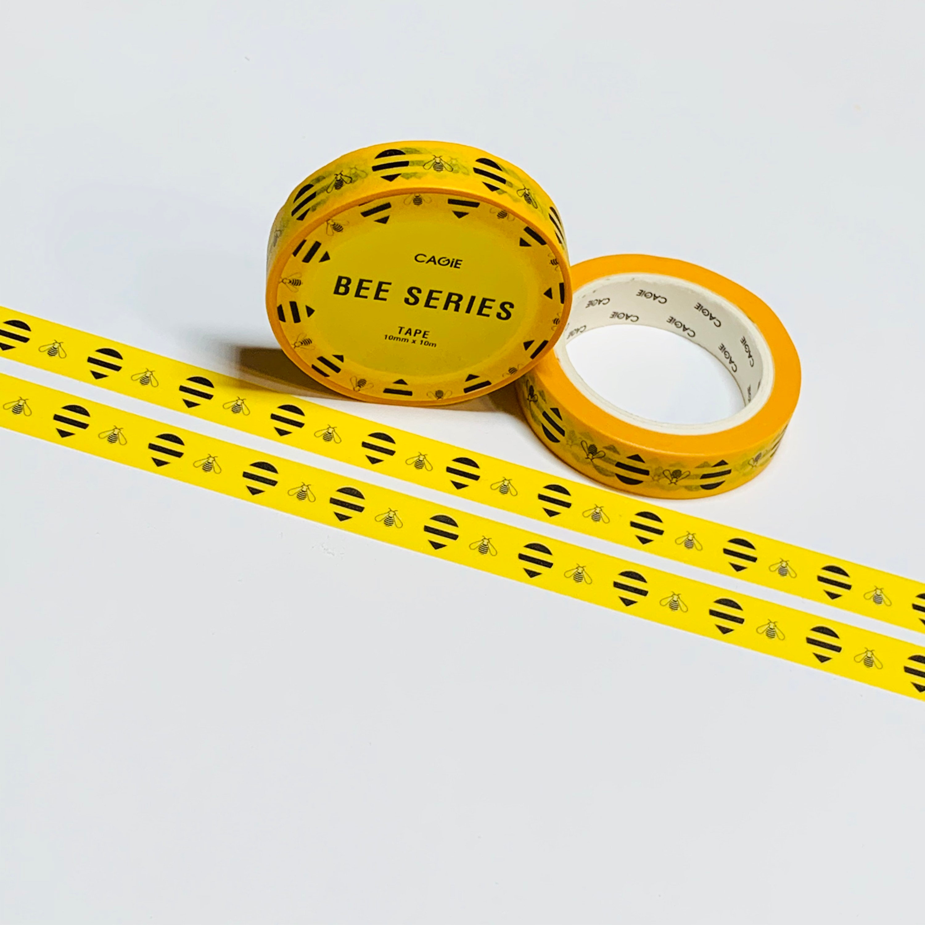 BLACK & YELLOW BEE Body Bees Series Washi Tape ~ 1 Roll ~ 10mm X 10m ...
