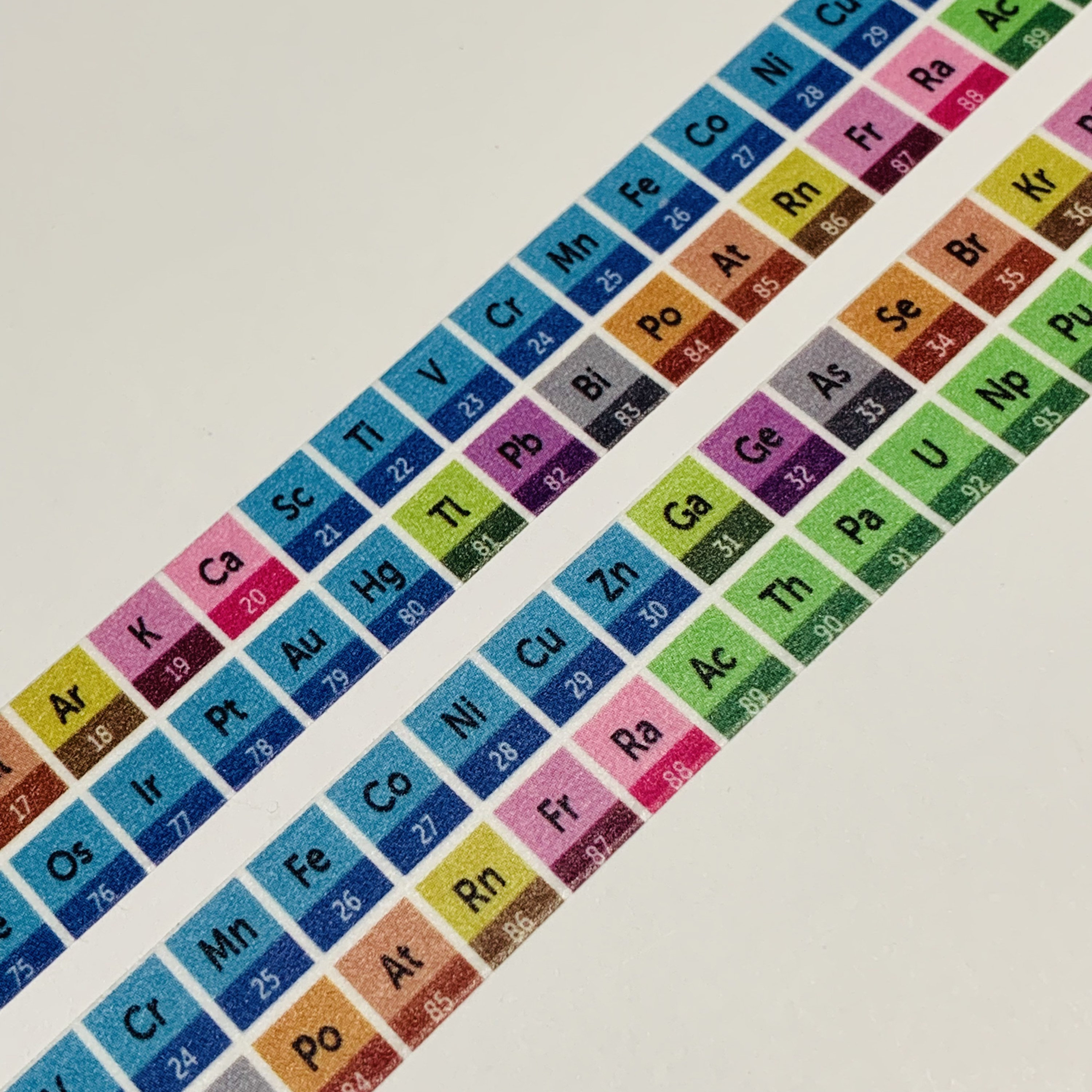 PERIODIC TABLE SCIENTIFIC Washi Tape 1 Roll 15mm X 5m 16 - Etsy