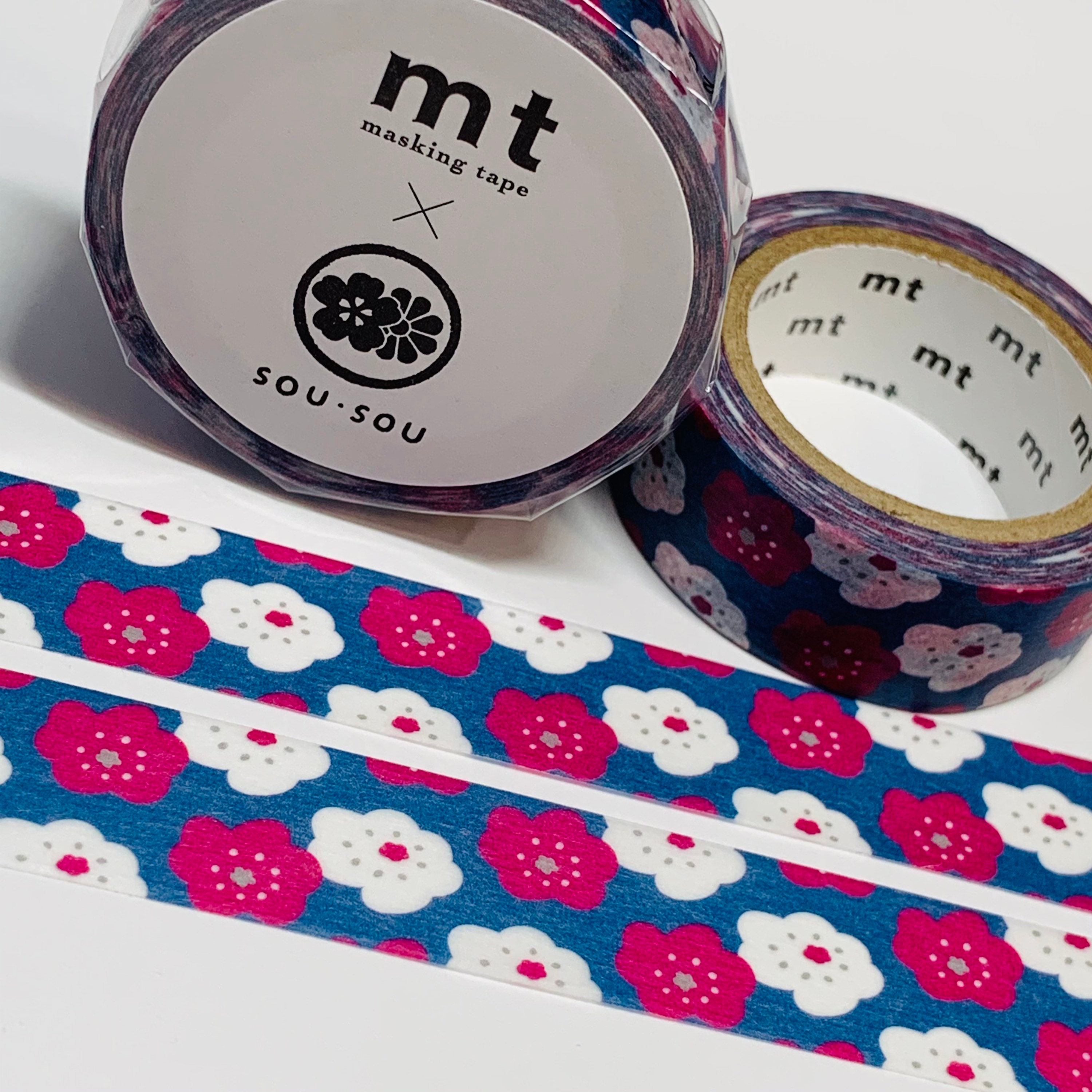 PRETTY POSIES FLORAL Sou Sou Mt Washi Tape 1 Roll 15mm x | Etsy