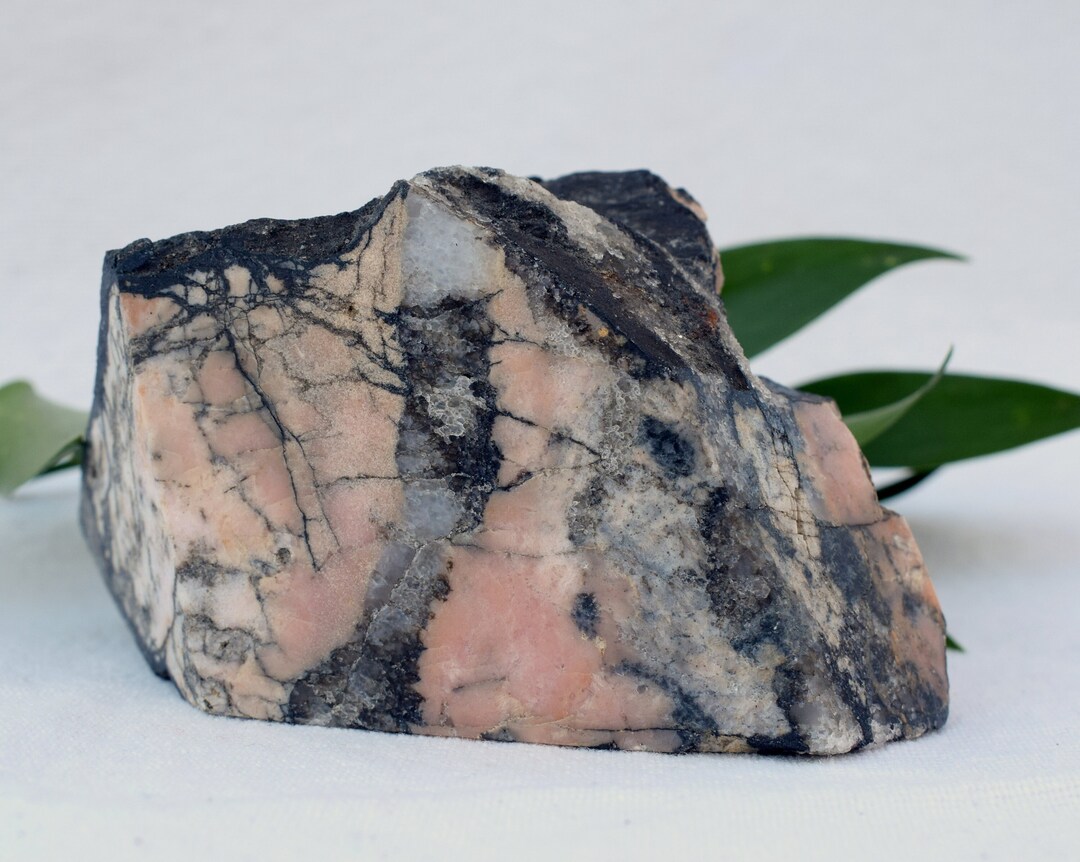 Large Rhodonite From MA. Rhodonite Freeform, Rocks and Minerals, Heart ...