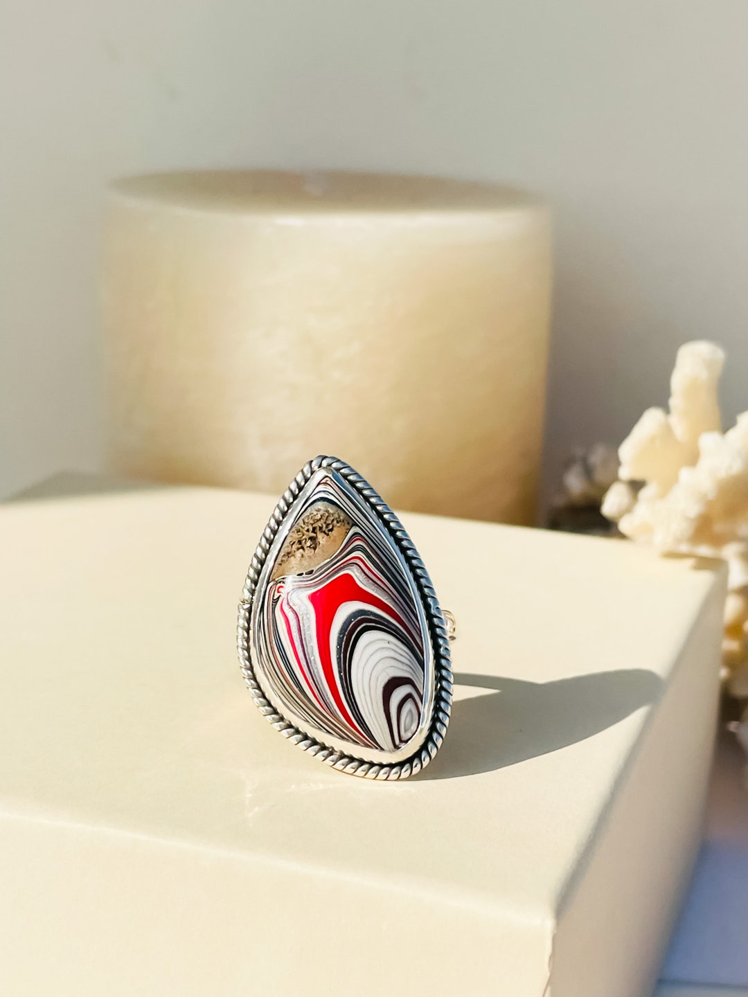 Rare Handmade Sterling Silver 925 Gemstone Ring for Women, All Size ...