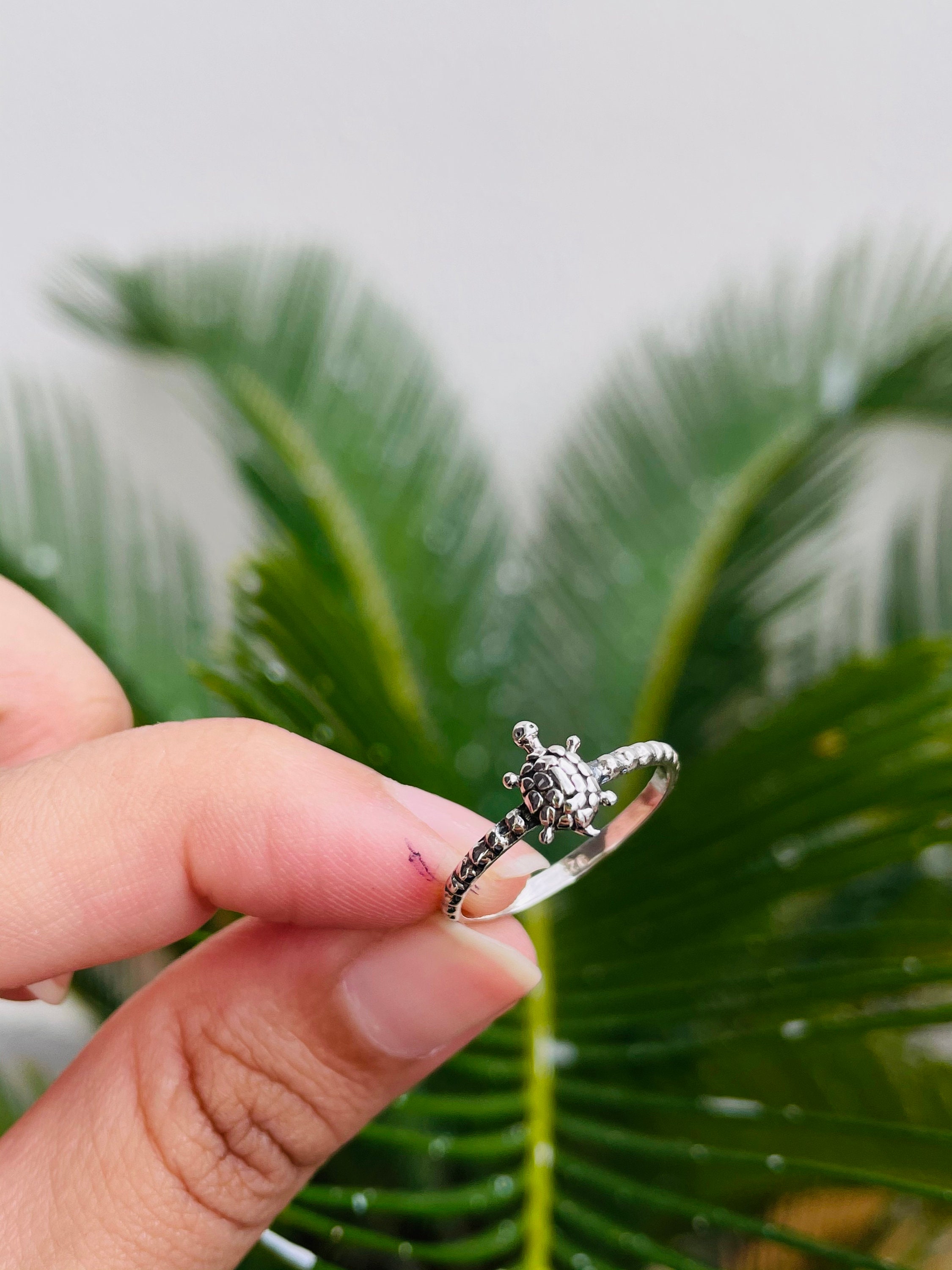 Minimal Tortoise Ring, Sterling Silver 925 Ring, Boho Rings, Rings for ...