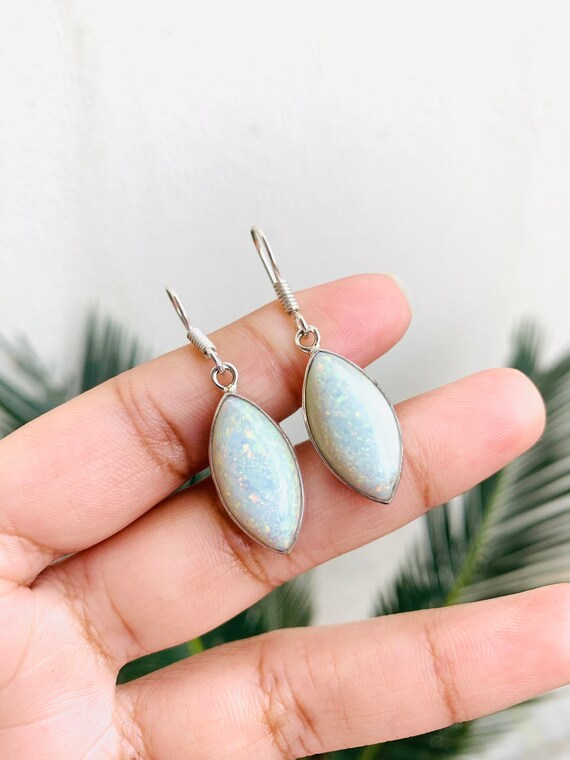 Sterling Opal handmade earrings Multi Color Sterling Opal | Etsy