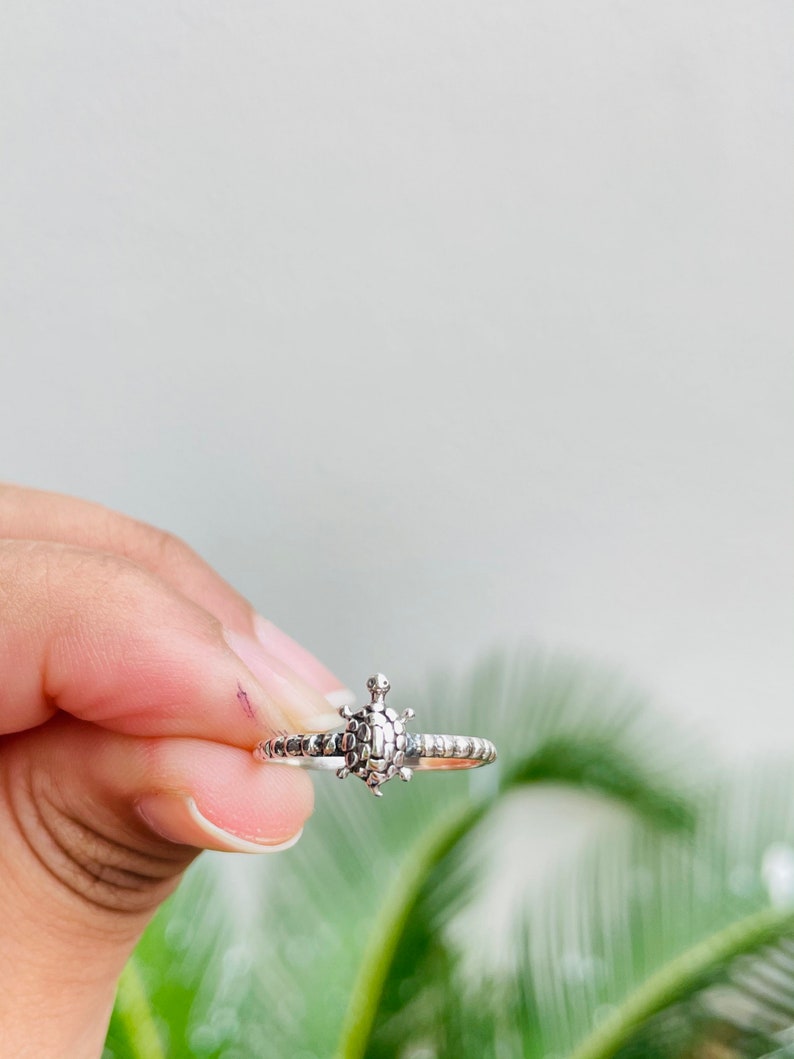 Minimal Tortoise Ring, Sterling Silver 925 Ring, Boho Rings, Rings for ...