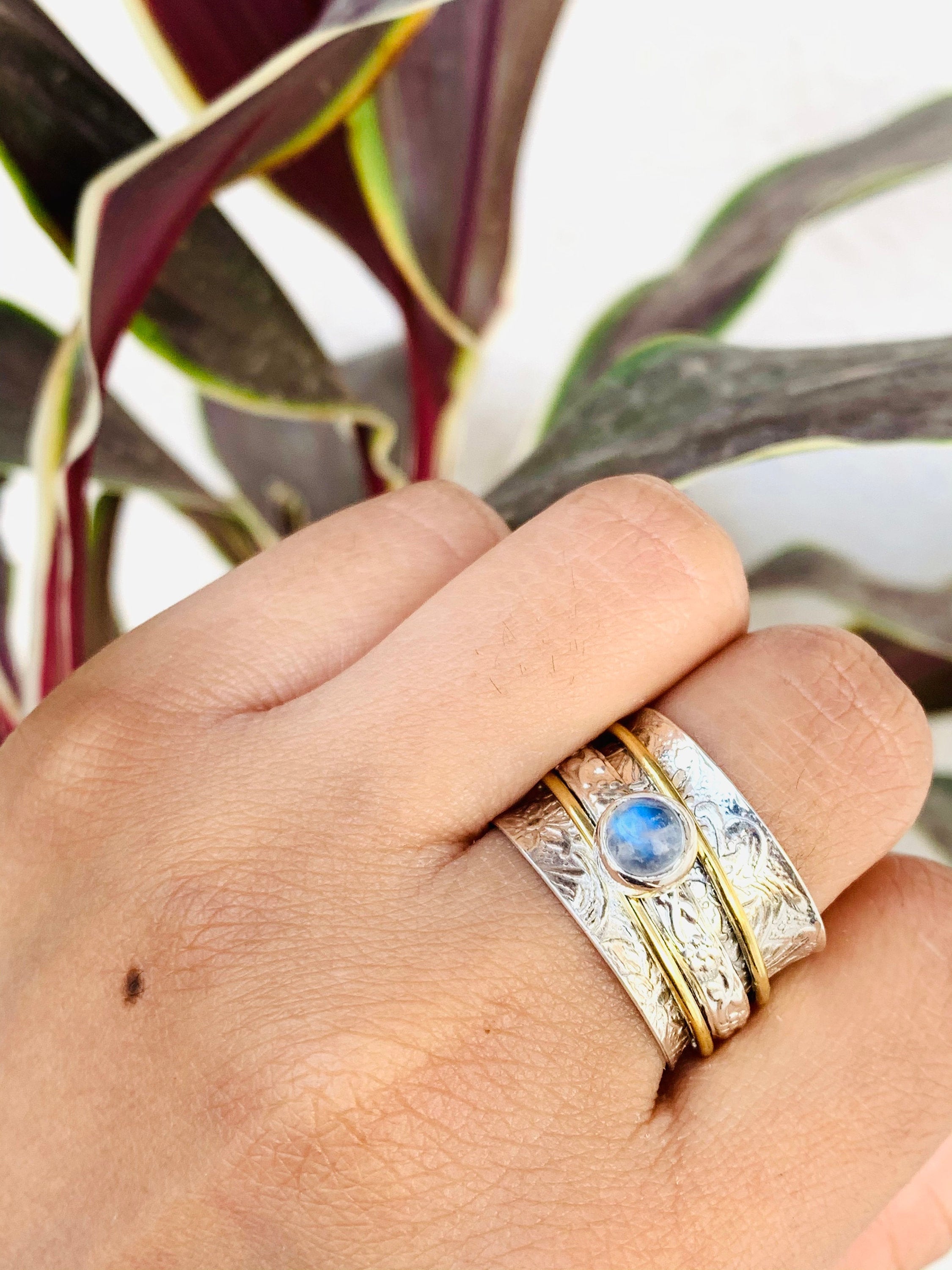Boho RingWomen Ring Sterling Silver 925 Ringsilver spinner | Etsy