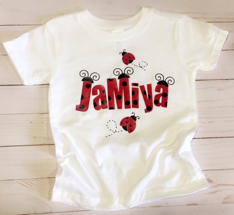 Ladybug T-shirt Custom Birthday Shirt Ladybug Youth | Etsy