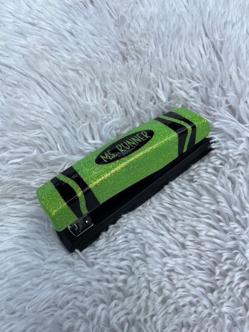Custom Stapler Crayon Stapler Glitter Stapler Teacher - Etsy