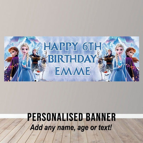 Frozen Banner - Etsy UK