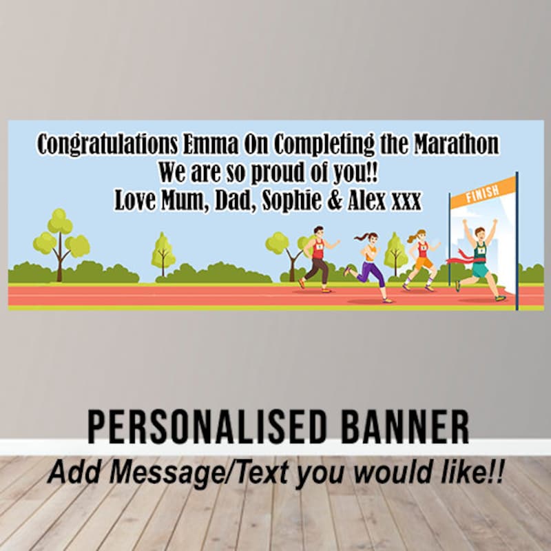 Personalised Marathon Banner - Etsy UK