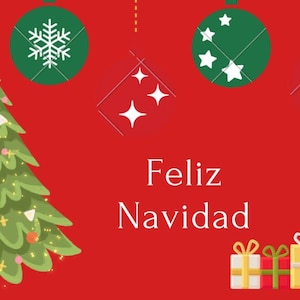 Feliz Navidad Spanish Christmas Cards - Etsy