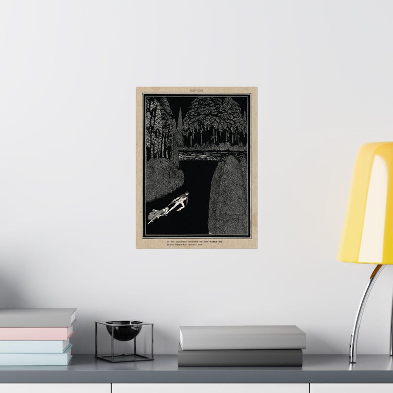 Harry Clarke Poster | Edgar Allan Poe Illustration Print | Gothic Art ...