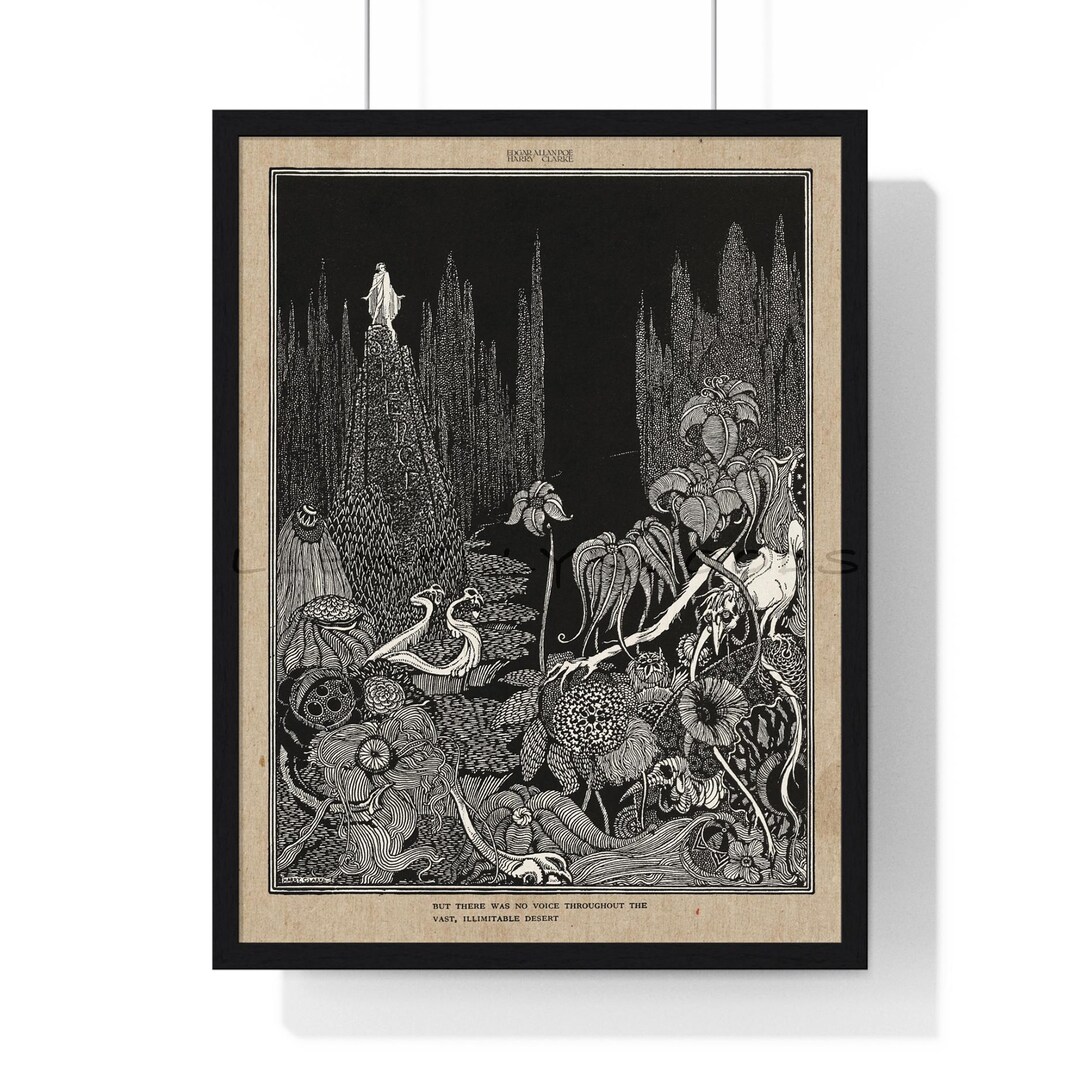Edgar Allan Poe Art Print | Harry Clarke Illustration | Gothic Surreal ...