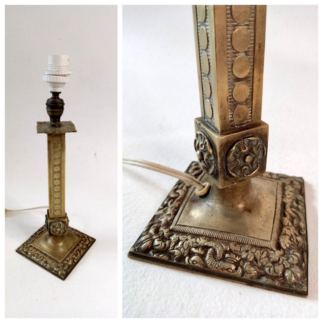 Bronze Lamp Base, Antique French, 19th Century, Retro Table Lamp ...