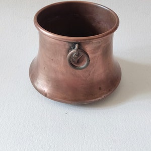 Copper Cauldron With Rings, Vintage French, Copper Plater, Fireplace ...