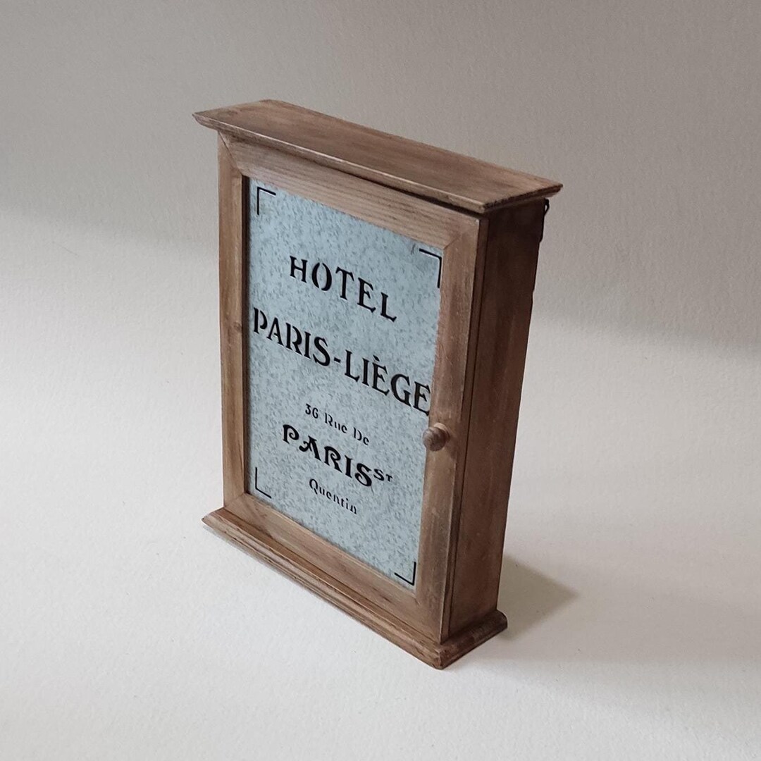 Wooden Key Holder, Vintage French, Key Holder for Wall, Key Hook ...