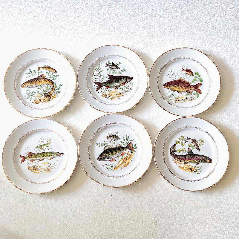 Fish Plates - Etsy