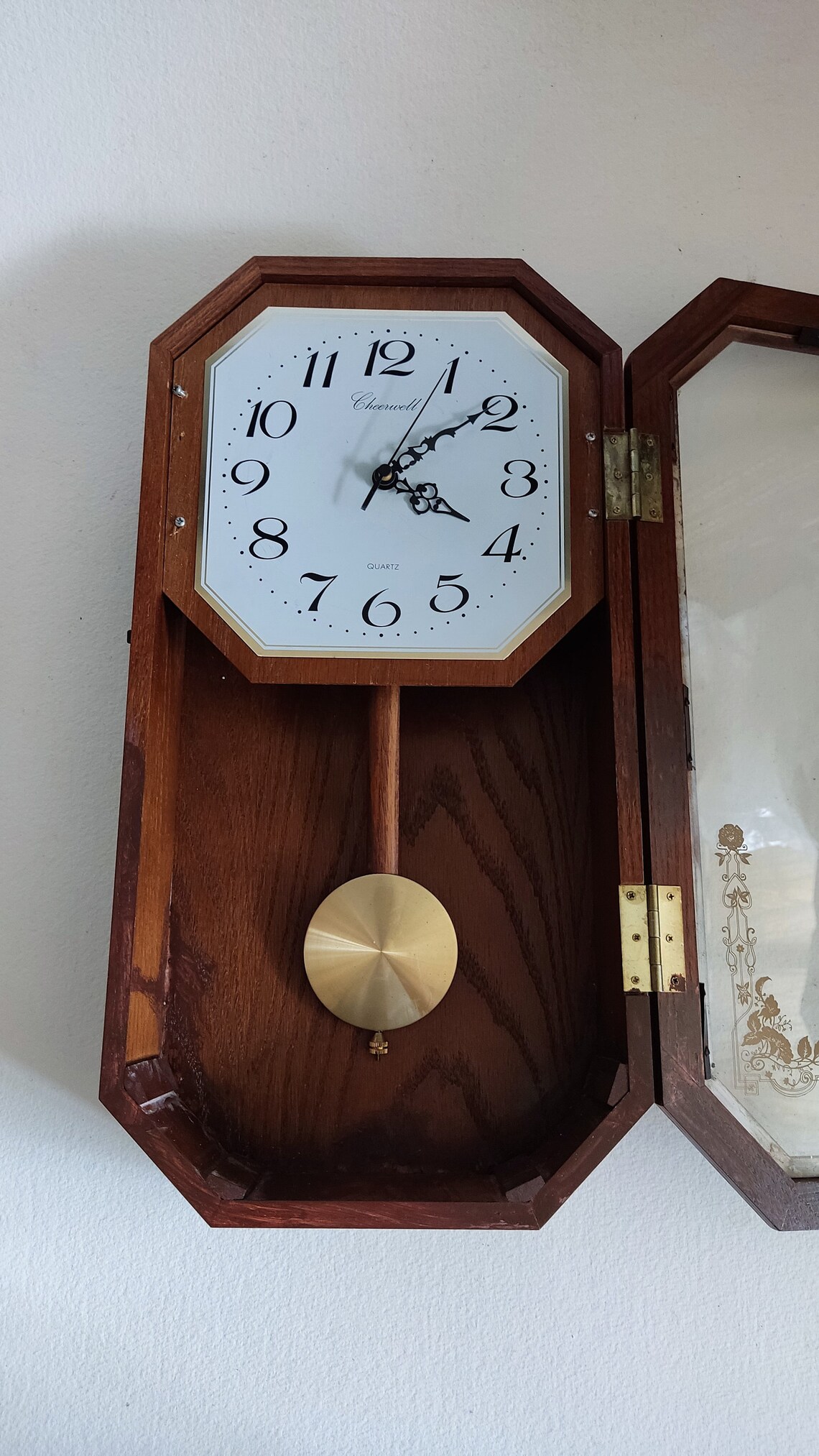Vintage German Pendulum Clock Wall Clock Quartz Pendulum - Etsy