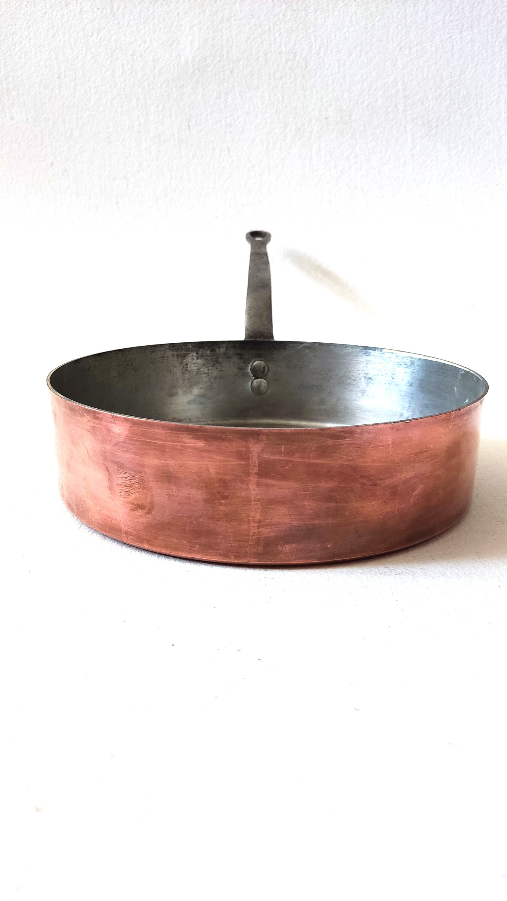 Tinned Copper Sauté Pan Vintage French Solid Copper Pan - Etsy