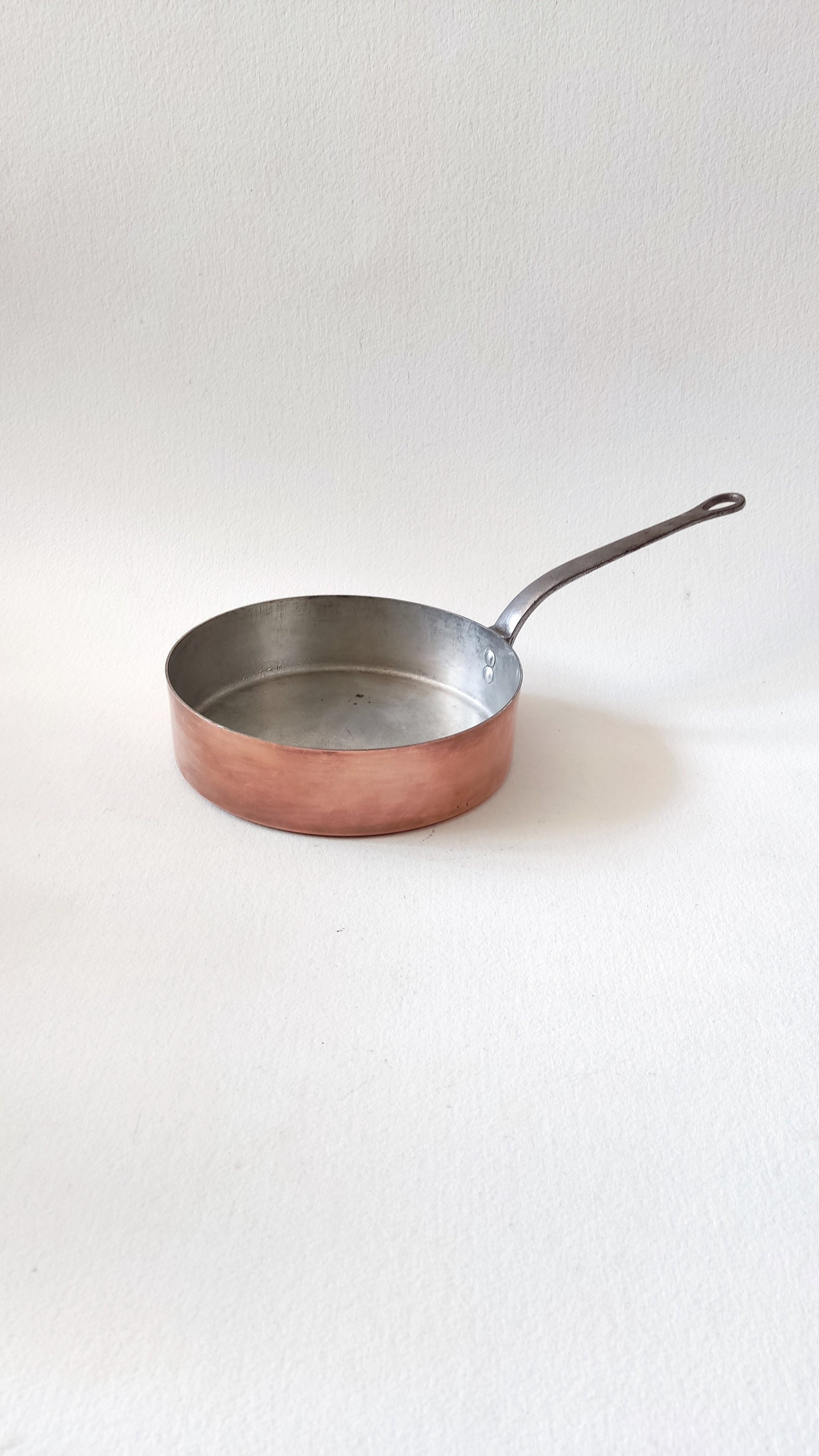Tinned Copper Sauté Pan Vintage French Solid Copper Pan - Etsy