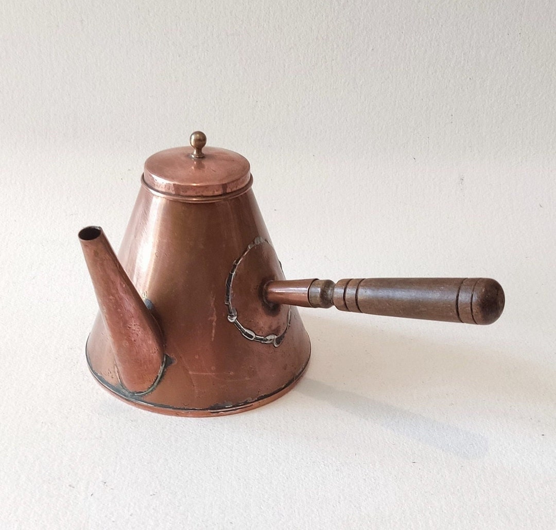 Copper Chocolate Pot, French Vintage, Kitchen Decor, Collectible Copper ...