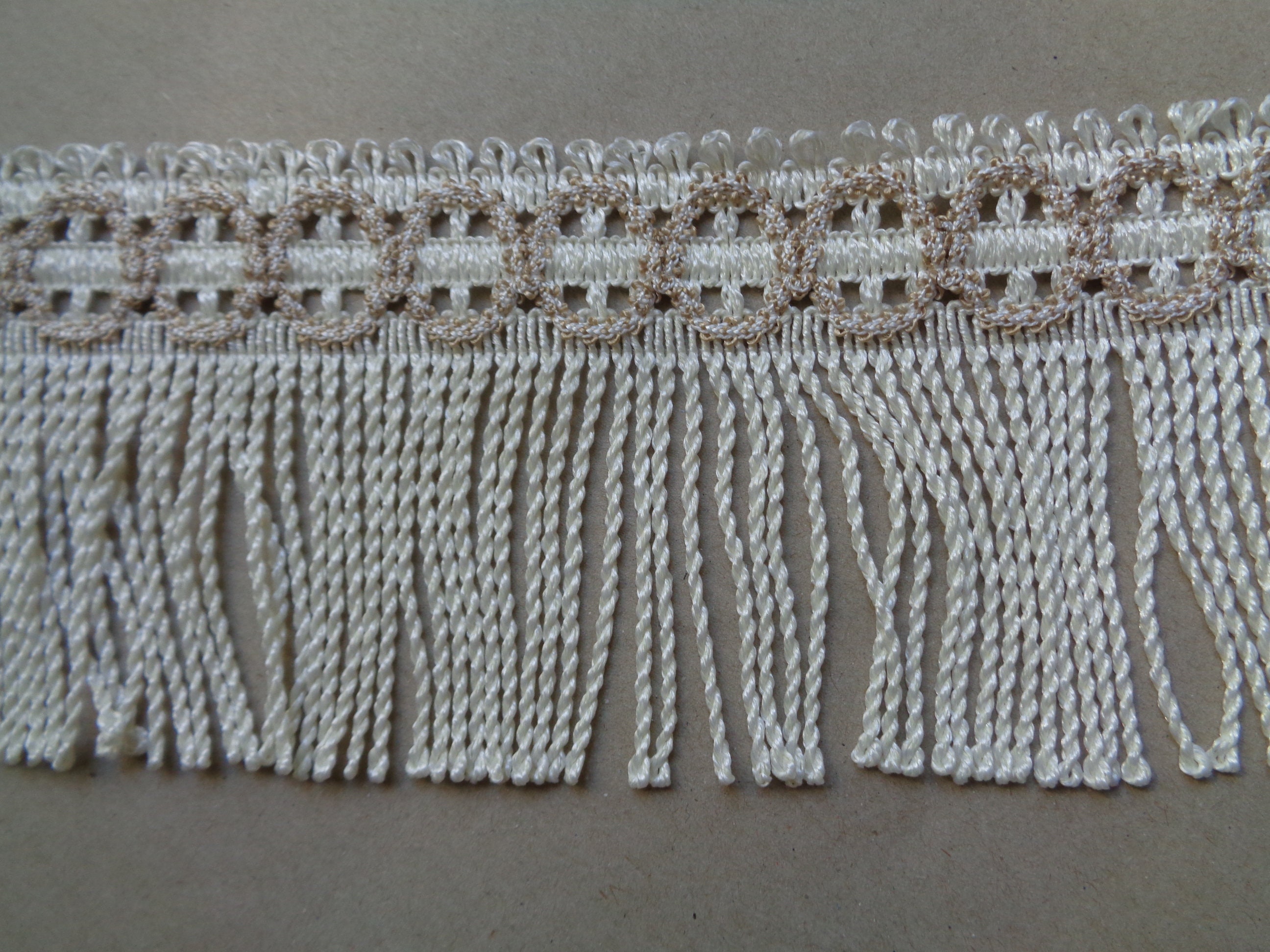 Vintage Fringe Ribbon Yardage Bullion Fringe Ribbon Width 3 4/ 7-10 Cm ...