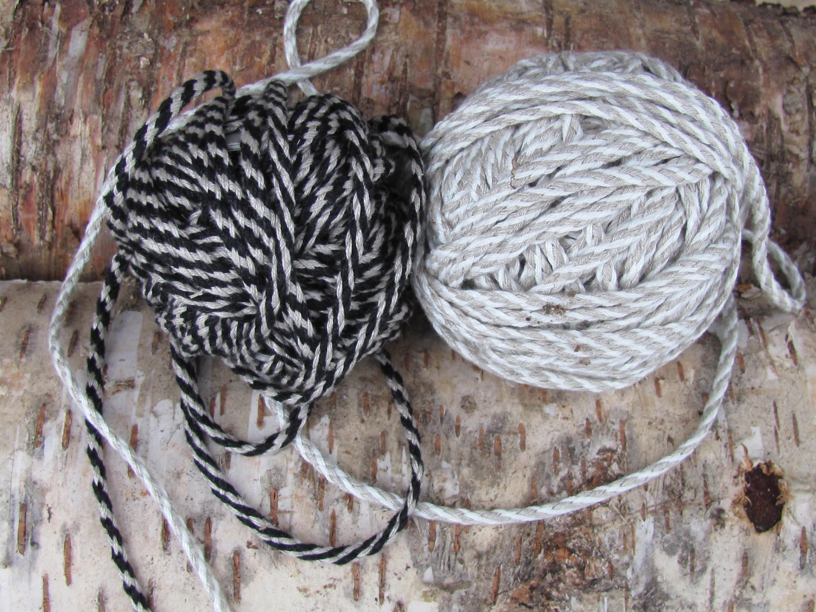 5 Yards Pure Linen Twine; Ecru Gray / Milk White / Black Linen String ...
