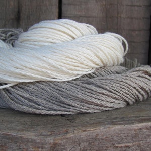 20 Yards Pure Linen Twine; Milk White / Ecru Gray Linen String ...